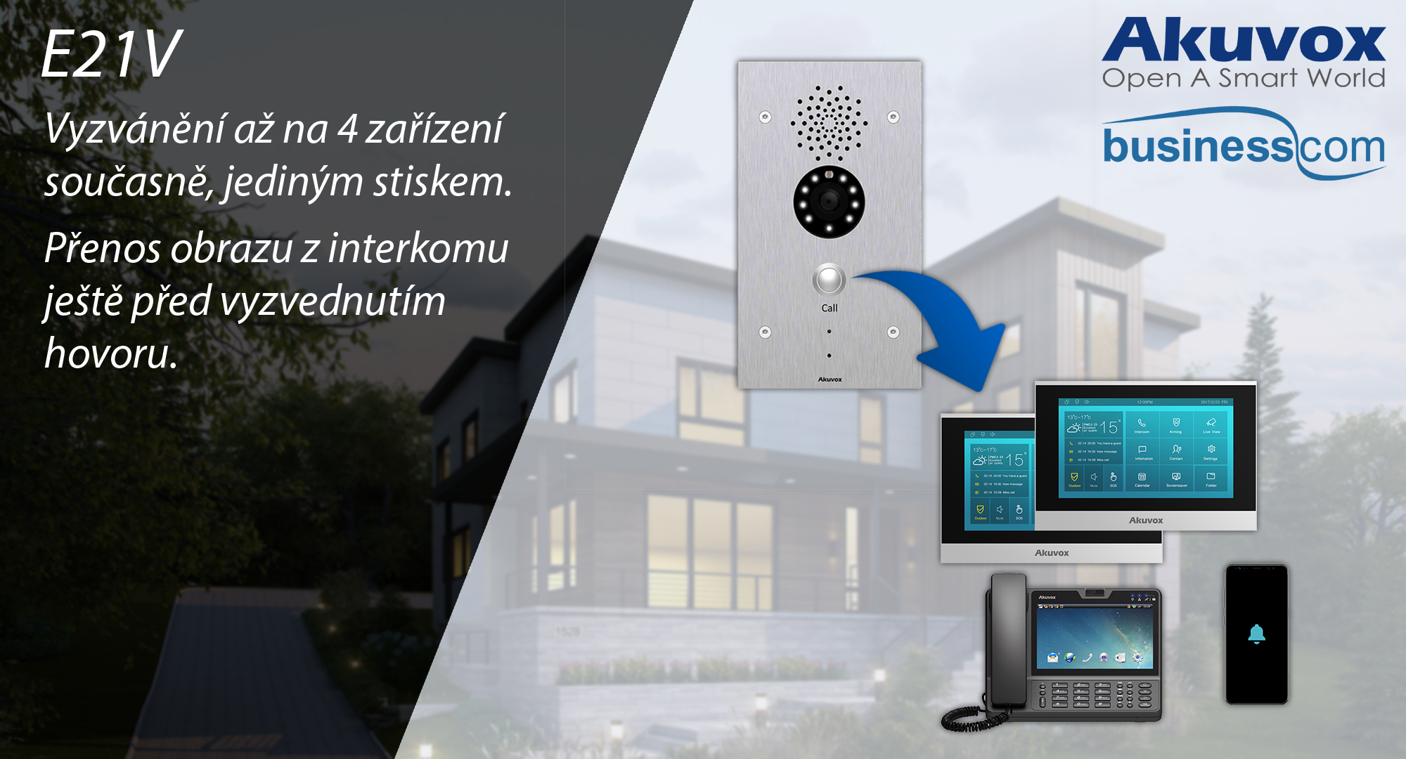 Akuvox E21V IP Video Emergency Intercom | www.businesscom.cz